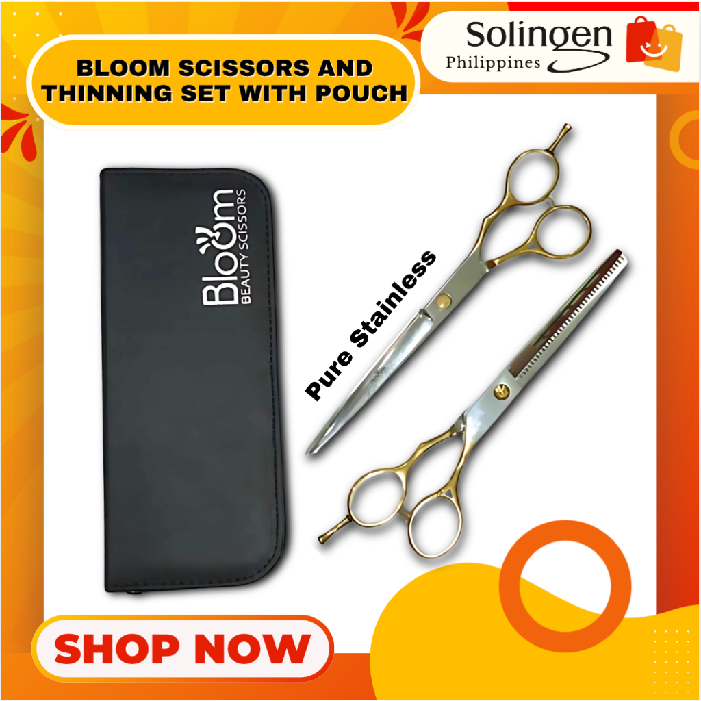 Bloom Pure Stainless Hair Scissors with Casing ( Hair Scissors and ...