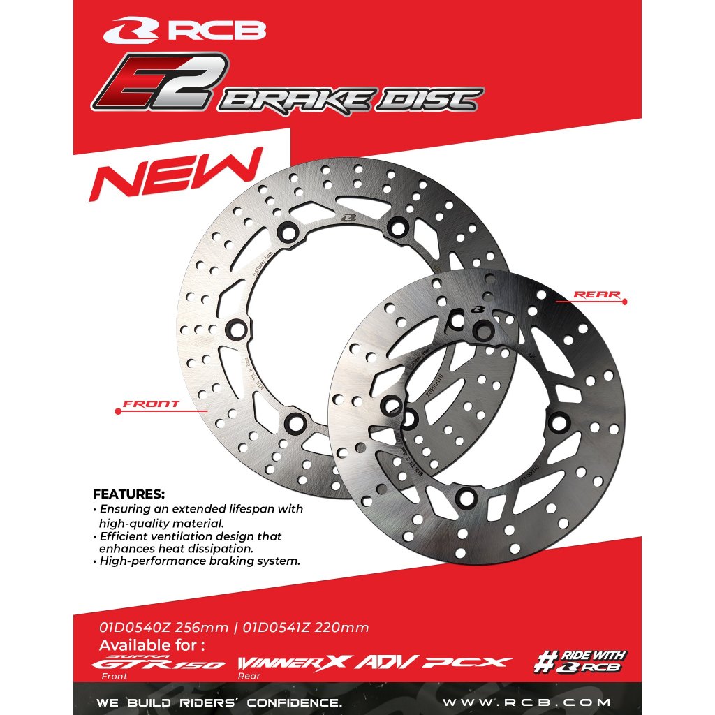 NEW! RCB E2 Series Steel Disc GTR150 / Honda Winner X / ADV / PCX ...