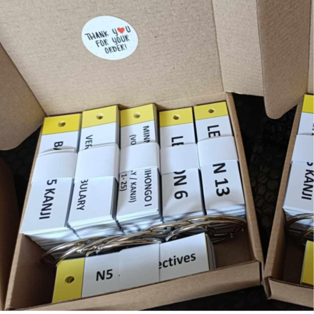 N5 Kanji Flashcards (Lesson 1 to 25) Complete Set | Shopee Malaysia