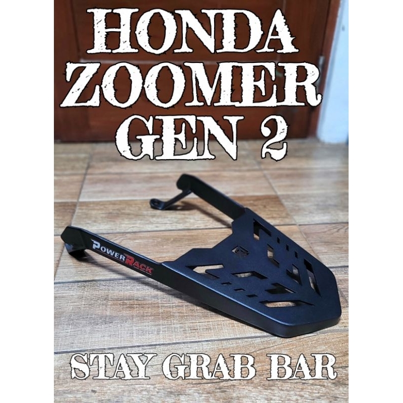 HONDA ZOOMER GEN 2 / TOPBOX BRACKET / STAY GRAB BAR / LASER CUT PLATED ...