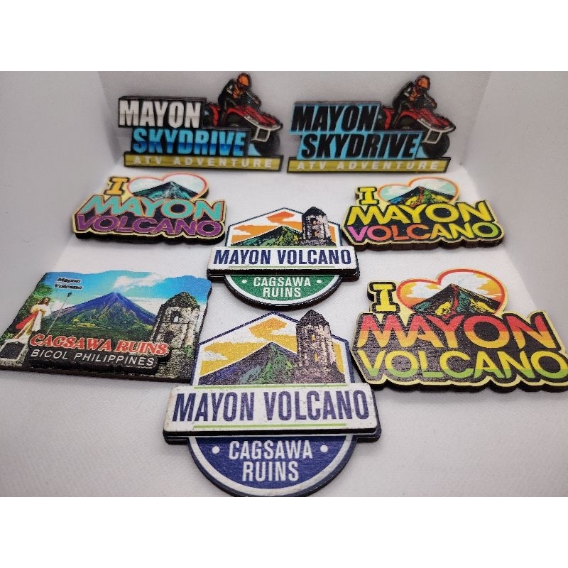 mayon volcano souvenir ref magnet | Shopee Malaysia