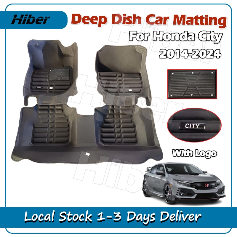 Deep Dish Car Matting For Honda City 2014-2024 Premium Diamond Deep ...