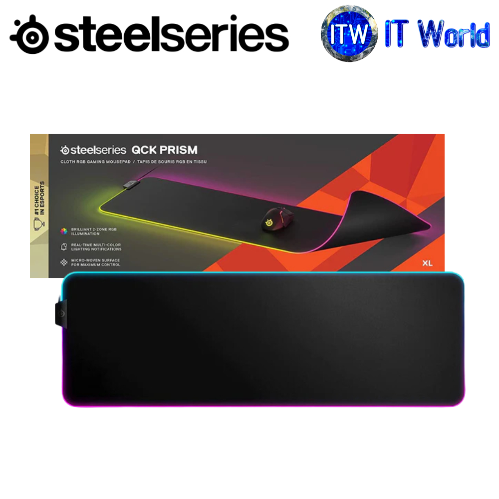 Itw | Steelseries RGB Gaming Mousepad Qck Prism Cloth XL (63826 ...