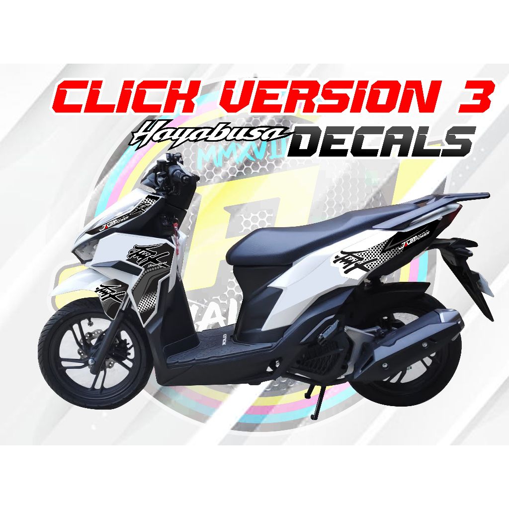 Honda Click Hayabusa Decals Sticker High-Quality | Shopee Malaysia
