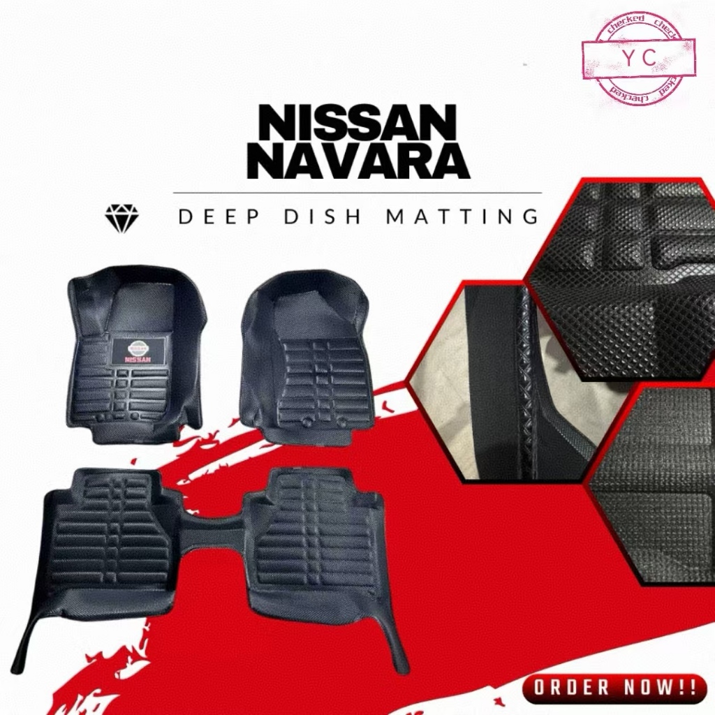 Nissan Navara 2016-2024 Premium Diamond Deep Dish Matting | Shopee Malaysia