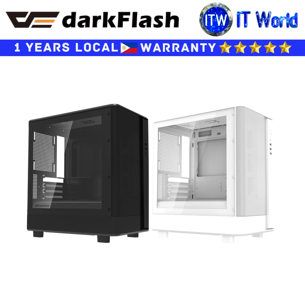 Itw | Darkflash Computer PC Case DB330M Mesh Luxury MATX (Black | White ...