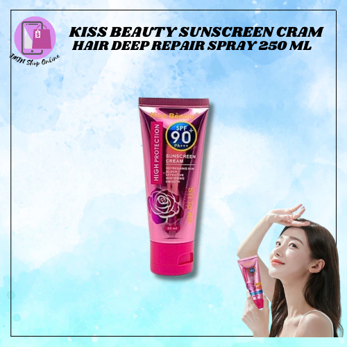 Kiss Beauty Facial Sunscreen Cream SPF90+ High Protection UV Waterproof Whitening Body Sunblock ...