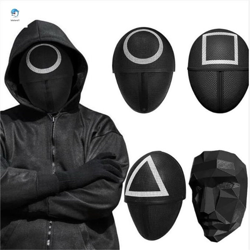 Squid Game Mask (adult)Halloween Party Cosplay Full Face Covering Masks ...