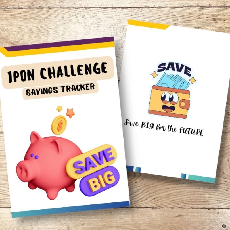 Ipon Challenge Booklet | SAVINGS TRACKER booklet Notebook A5 | Shopee ...