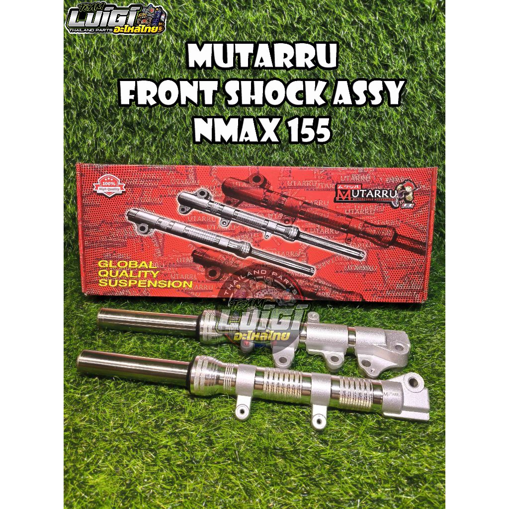 MUTARRU FRONT SHOCK ASSEMBLY YAMAHA NMAX 155 V1 / NMAX 155 V2 SILVER-SERIES HEAVY DUTY MADE IN ...