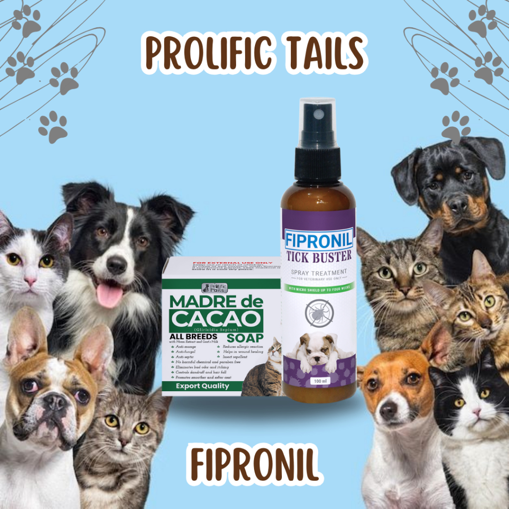FIPRO-Tick Buster Fipronil Spray Treatment 100mL with Madre de Cacao ...
