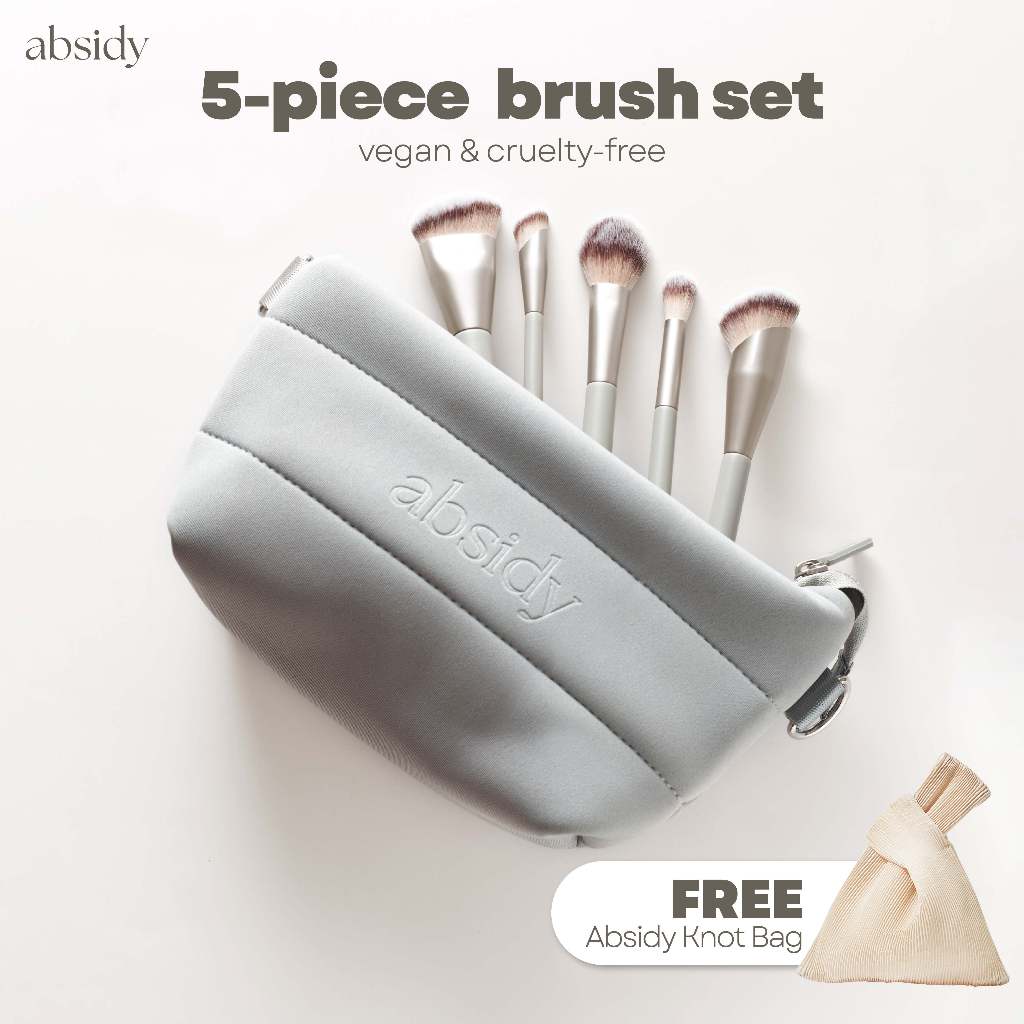 Absidy 5pc Brush Set w/ FREE Cocoon Bag and Knot Bag | Shopee Malaysia