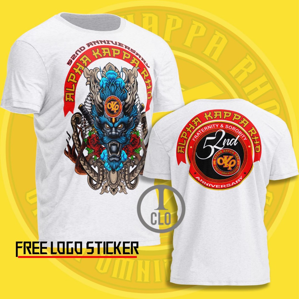 SKEPTRON ALPHA KAPPA RHO 52nd ANNIVERSARY FRATERNITY SHIRT | Shopee ...