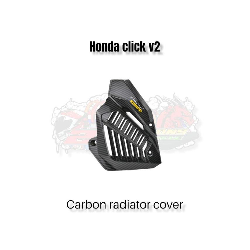 Honda Click V2 / V3 / V4 / 125 / 150 Hydro Dip Carbon - Radiator Cover ...