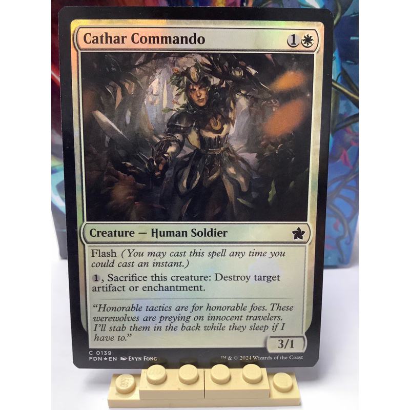 MAGIC: The Gathering - Cathar Commando (Foundations) | Shopee Malaysia