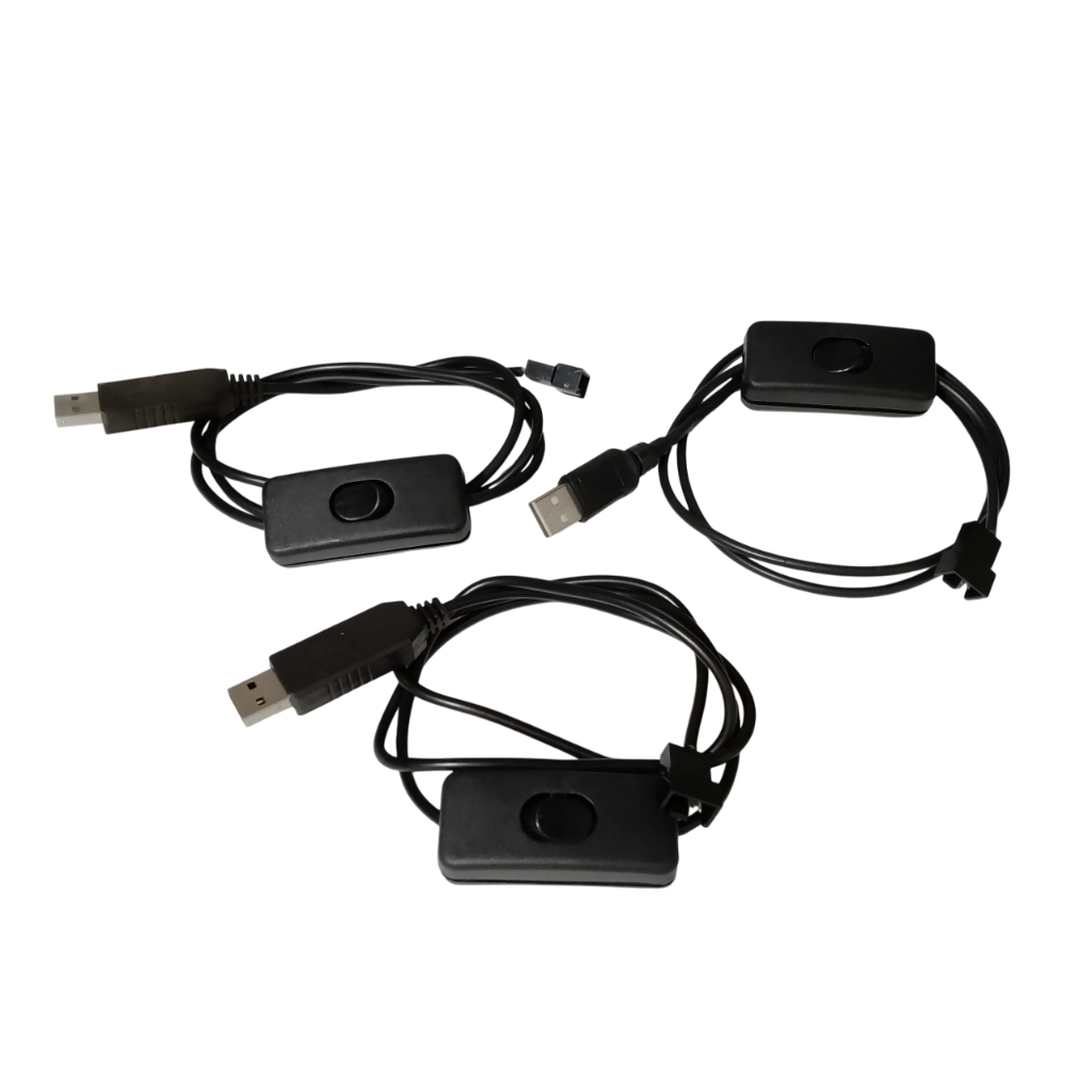 USB MALE to PWM MALE 4-PIN with IN-LINE SWITCH ON/OFF, BEST FOR FAN ...