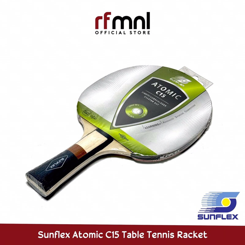 Sunflex Atomic C15 Ergo Grip Concave Handle Table Tennis Bat | Shopee Malaysia