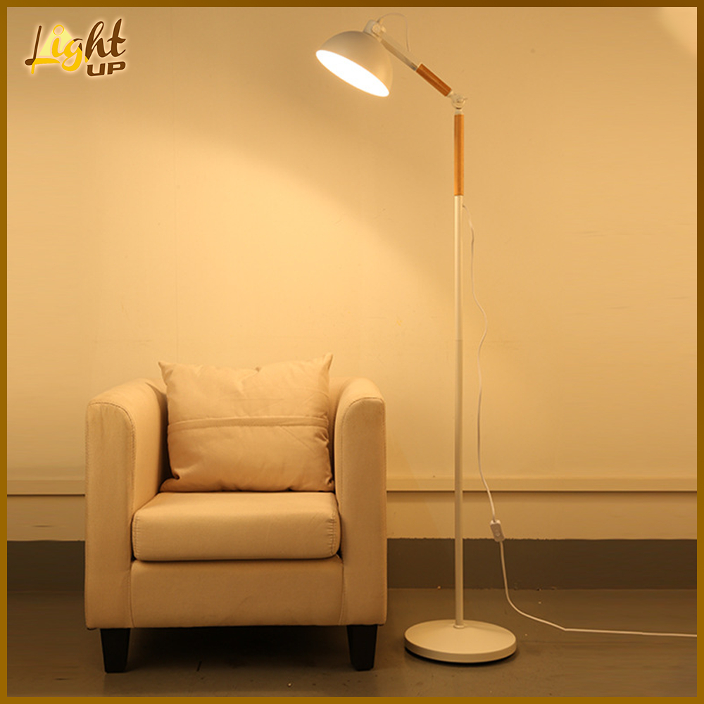 LIGHT UPModern Standing Floor Lights with E27 Base Long Arm Light ...