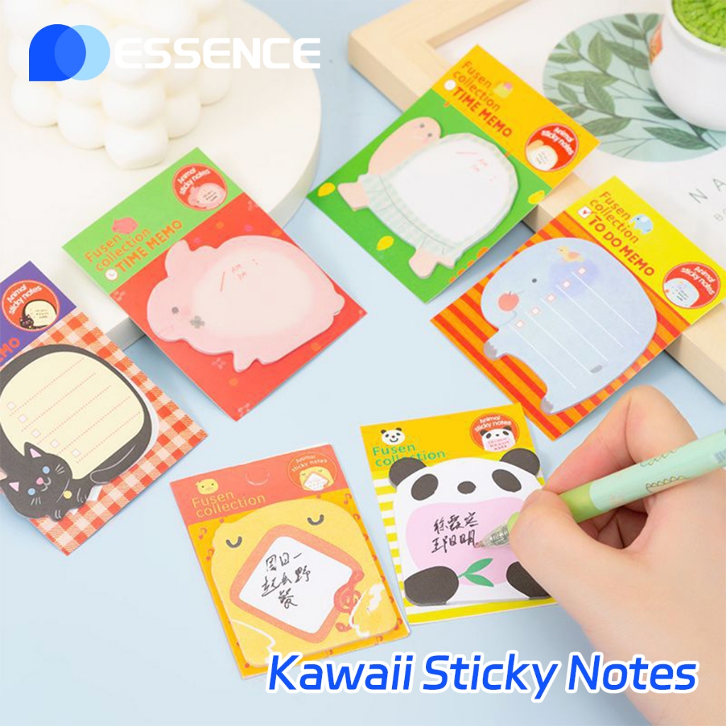 Kawaii Sticky Notes Cartoon memo pad 20 sheets Mini adhesive paper ...