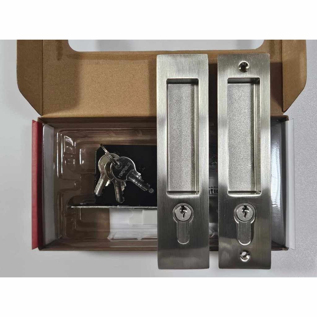 Hafele sliding lock double key (SATIN) | Shopee Malaysia