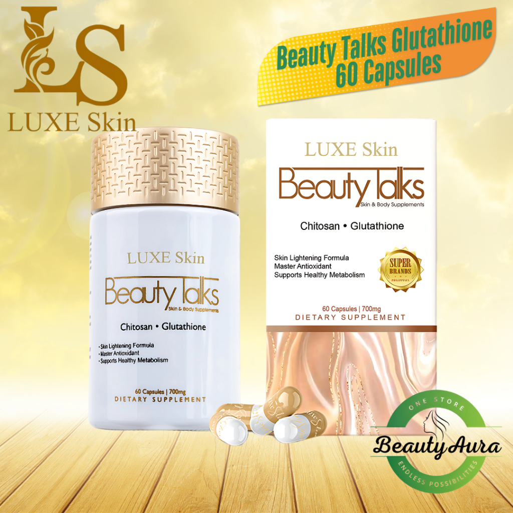 LUXE SKIN BEAUTY TALKS GLUTATHIONE, MARINE COLLAGEN WITH CHITOSAN BLEND ...