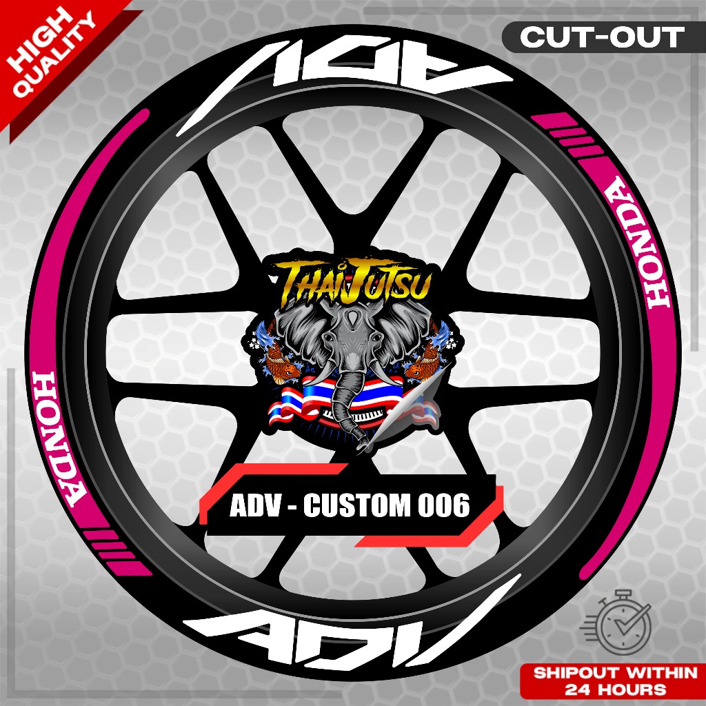 ADV 150 / 160 MAG STICKER SET ( 2 MAGS ) - CUSTOM 006 | VINYL ...