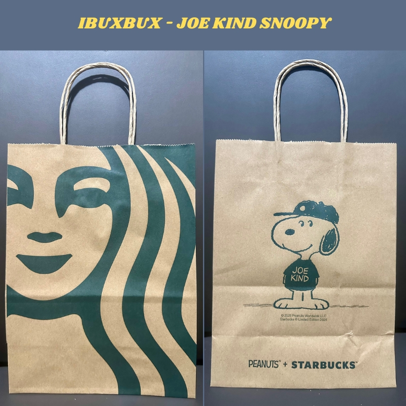Philippines Starbucks x Peanuts (Joe Kind Snoopy) Paper Bag (1 Piece ...