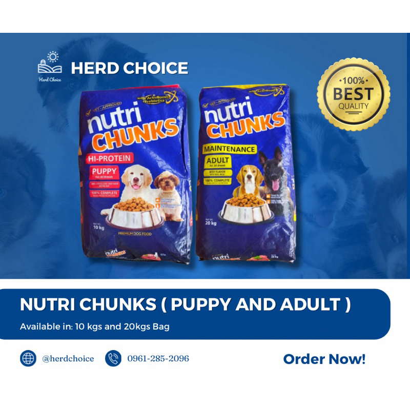 NUTRI CHUNKS ( Small, Puppy and Adult) | Shopee Malaysia