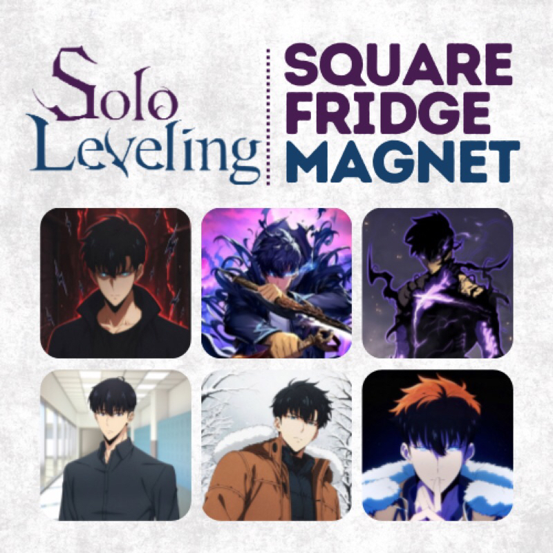 Solo Leveling Ref Square Magnet Button 50mm Anime Chibi | Shopee Malaysia