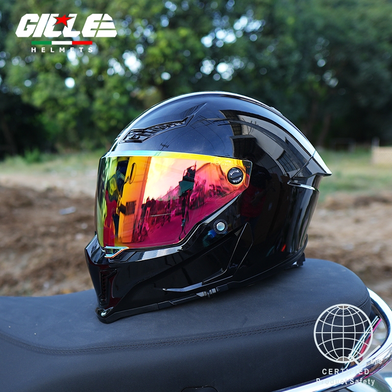 GILLE 135 ASTRAL REVO Full Face Helmet Dual Visor Motorcycle Helmet For ...
