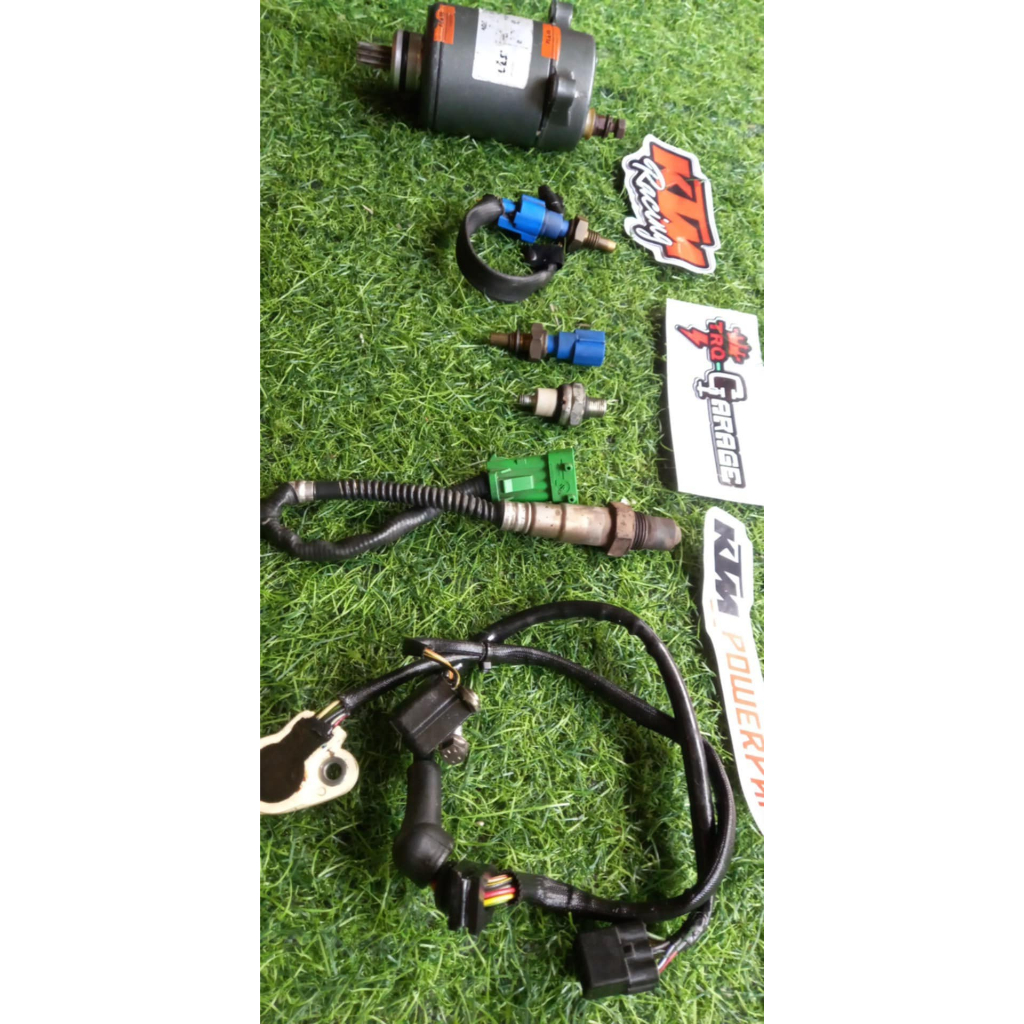 KTM SENSORS, O2 SENSOR, GEAR INDICATOR, STARTER MOTOR, OIL SENSOR, TEMP ...