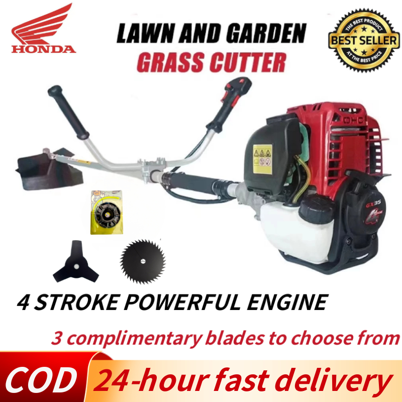 Japan Honda GX35 4-Stroke Grass Cutter Brush cutte Tiller attachment ...