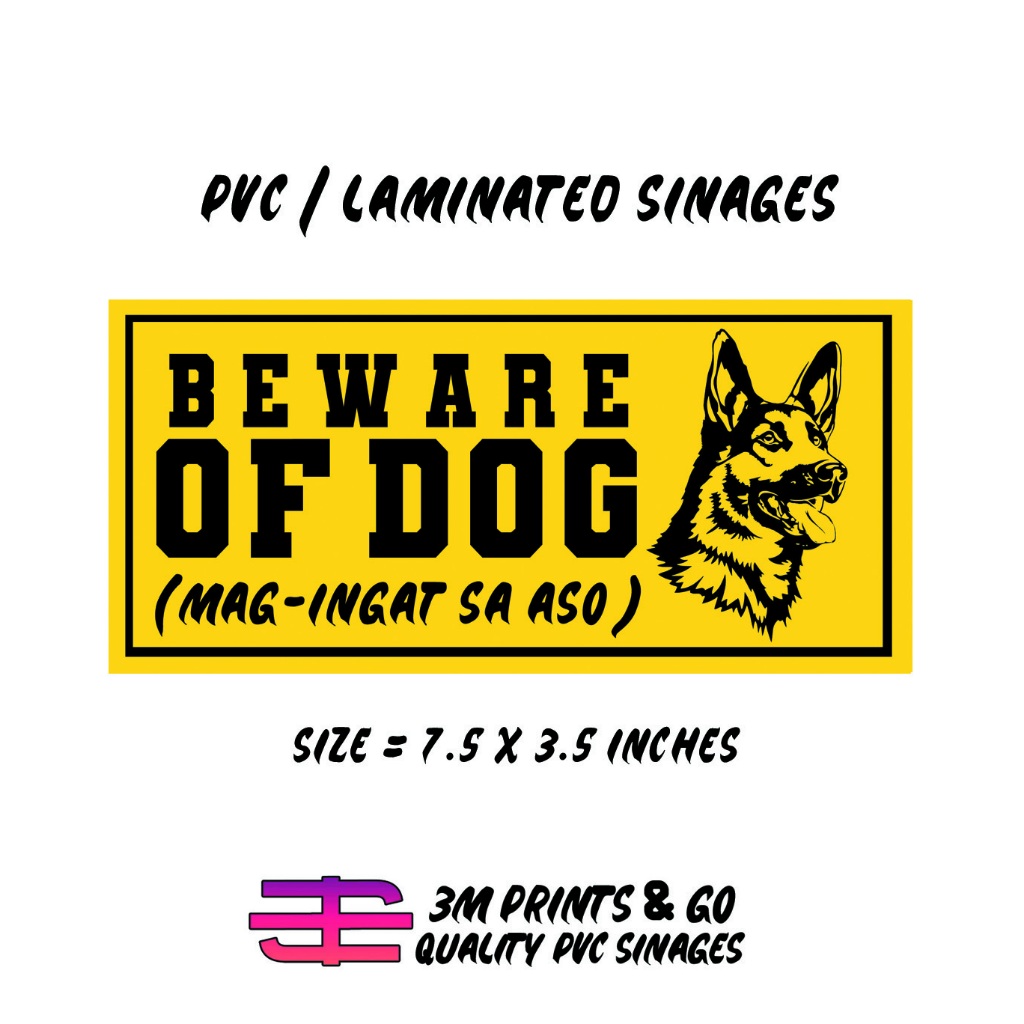 Beware of Dog Mag ingat sa Aso PVC Signages | Shopee Malaysia
