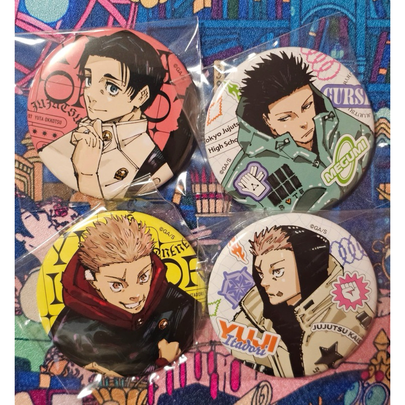 Jujutsu Kaisen Giga Summer Official Can Badge Anime Yuta Yuji Megumi ...