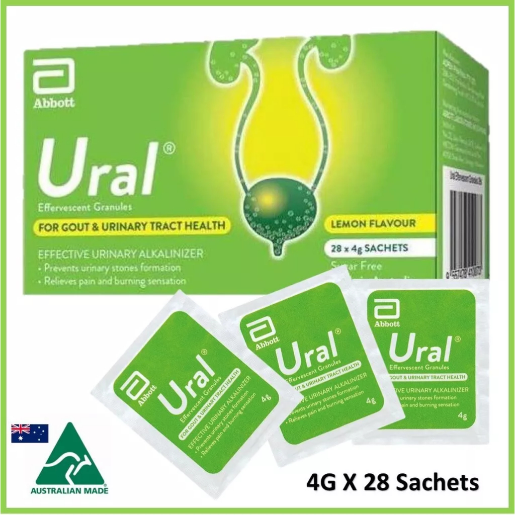 Ural Effervescent Powder Urinary Alkalizer 4g Abbott | UTI & Gout ...