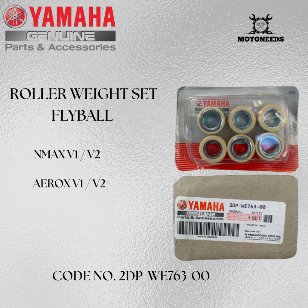YAMAHA FLYBALL ROLLER WEIGHT SET FOR NMAX V1 / V2, AEROX V1 / V2 ...