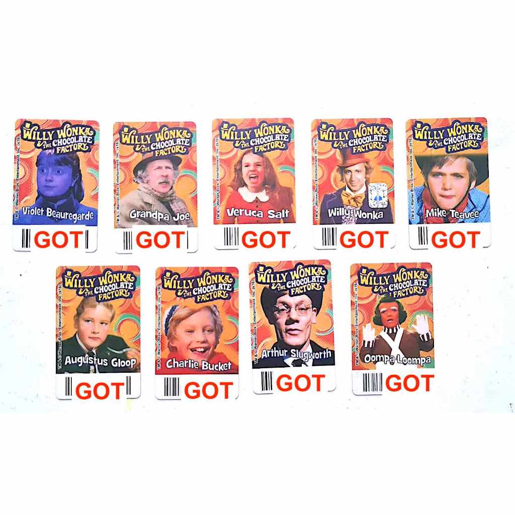{GOT} Willy Wonka Timezone ELAUT Collectible Cards | Shopee Malaysia
