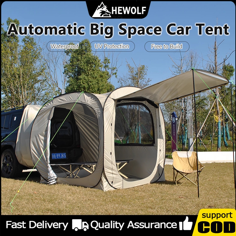 Automatic Big Space Car Rear Extension SUV Tent for Camping, Free to ...