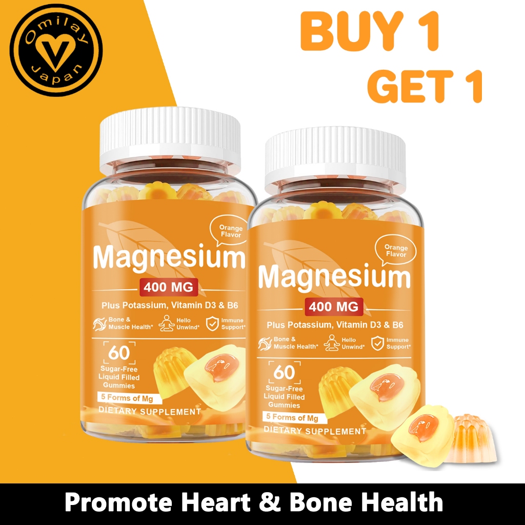 Omilay Magnesium Glycinate Gummies Supplement for Women & Men Relief ...