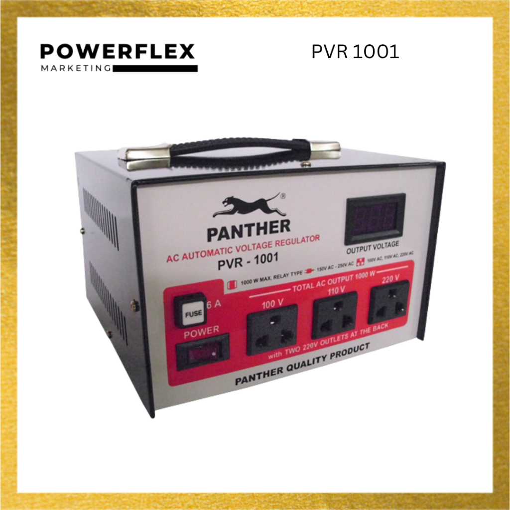 Panther PVR 1001 Relay Type AVR 1000 Watts, Output: 100V, 110V and 220V ...