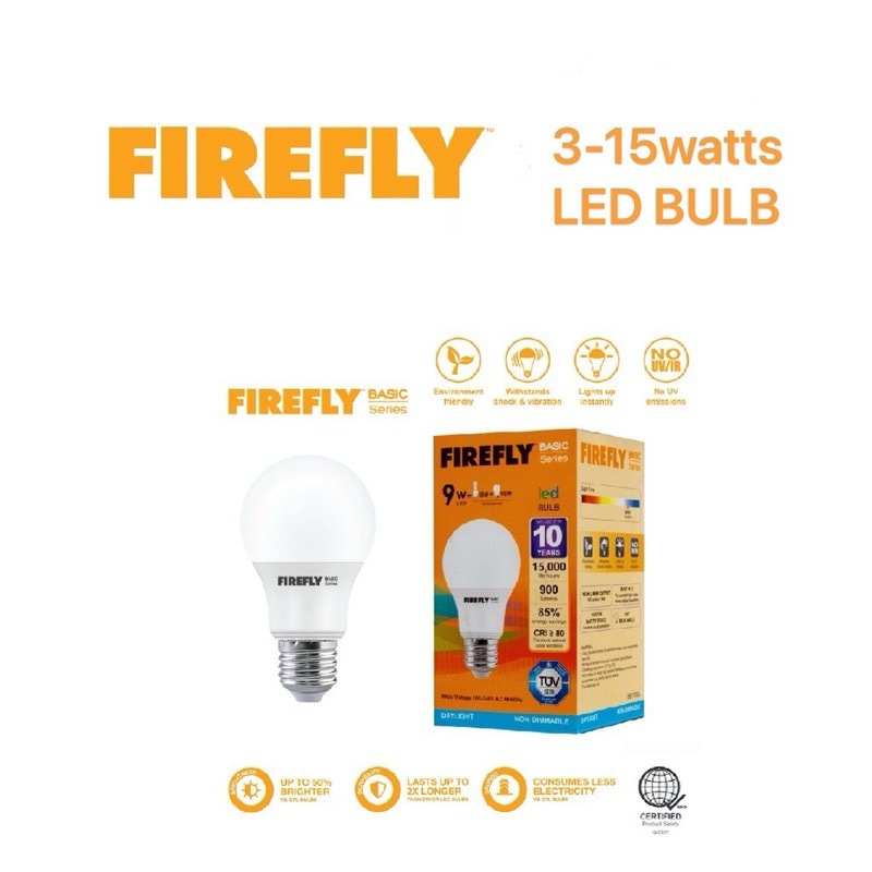 FIREFLY LED Bulb Daylight 3-15watts | Shopee Malaysia