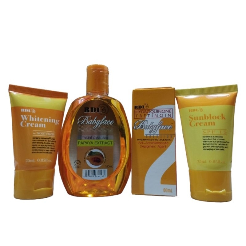 Complete Combo-1 RDL FC PAPAYA EXTRACT + RDL BABYFACE 2 + RDL SUNBLOCK ...