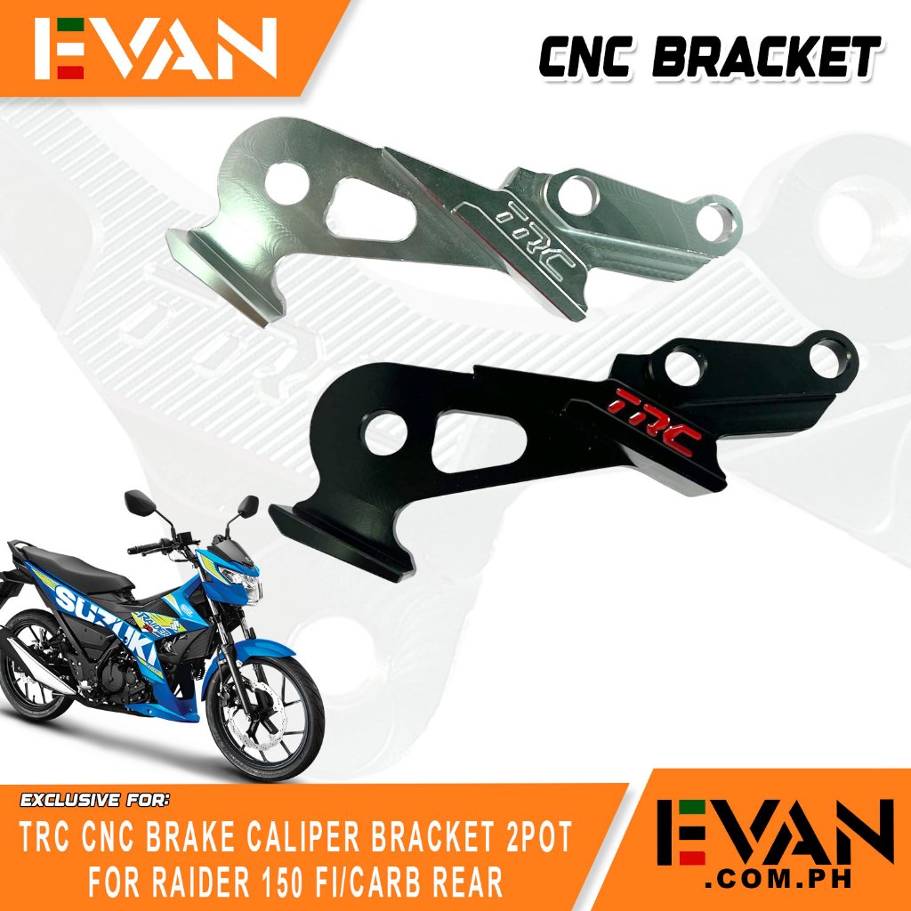 TRC Racing CNC 4 POT Brake Caliper Bracket For RAIDER 150 CARB/FI FOR ...