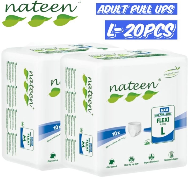 Nateen Flexi Maxi Adult Diapers Pants,Incontinence Night Time Pull Up ...