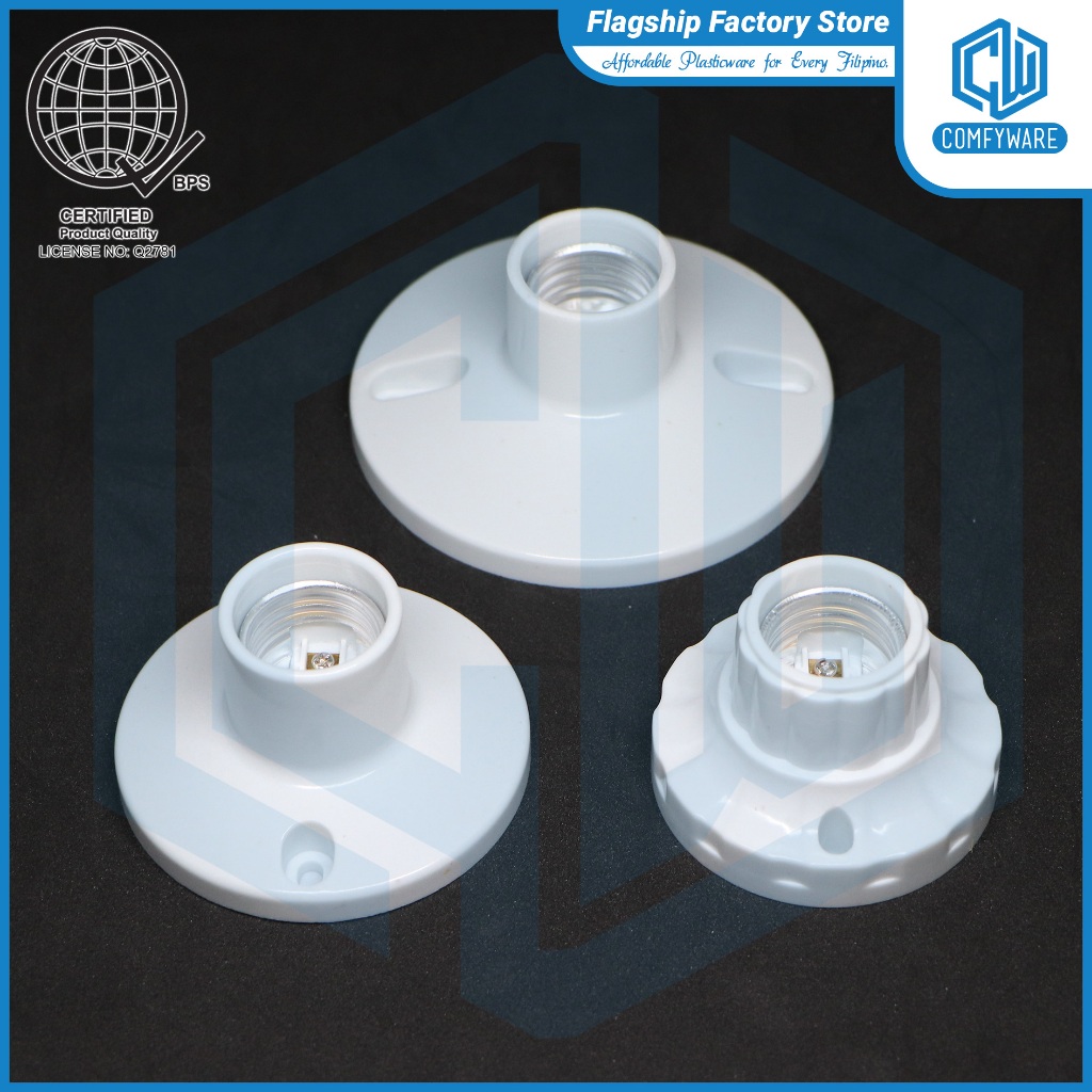 Golden Eagle E27 Ceiling Receptacle Light Bulb Socket Standard Sizes (2 ...