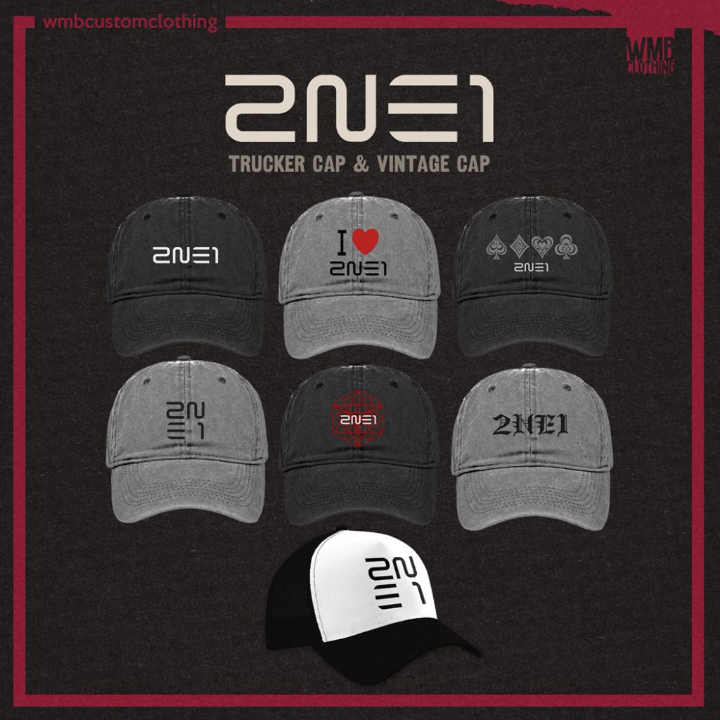 2NE1 (KPOP) Trucker Cap & Vintage Cap Concert Merch by WMB Clothing ...