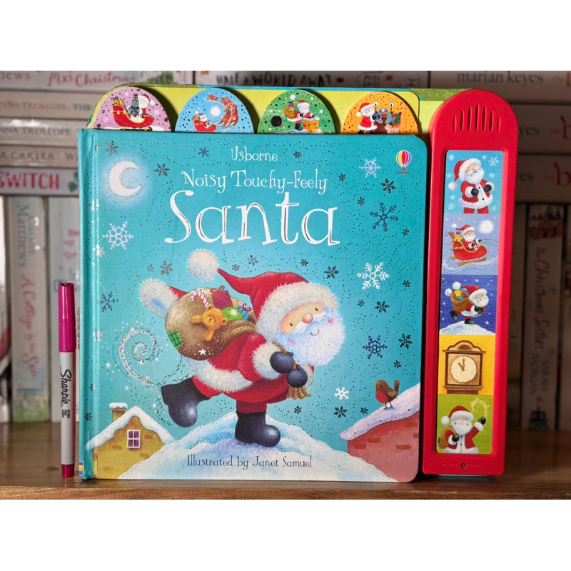 Usborne Noisy Touchy Feely Santa Board Book Sound Book Picture Book ...