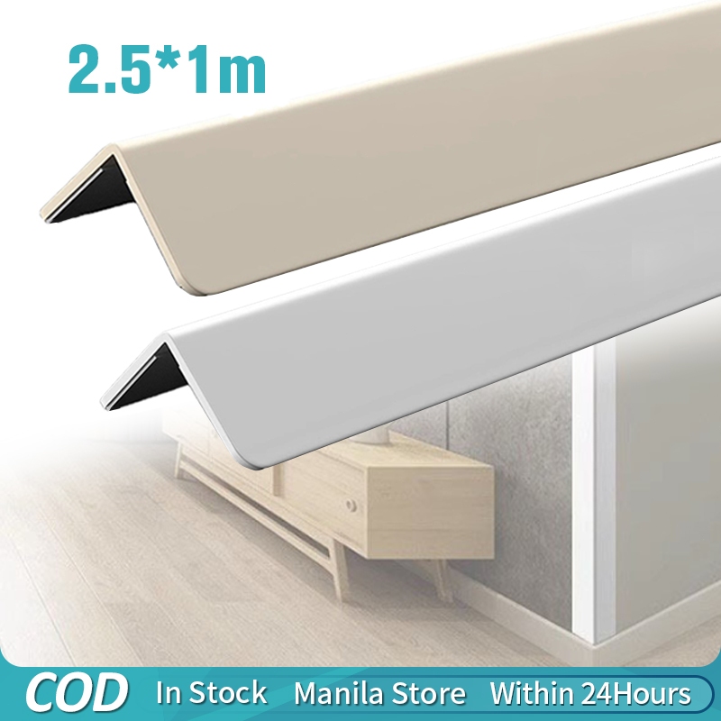 Wall Corner Protector,1m*25mm PVC Self-Adhesive Corner Guards,for Wall Corner Furniture Stairs ...