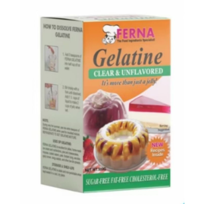 FERNA GELATINE CLEAR & UNFLAVORED 500g | Shopee Malaysia