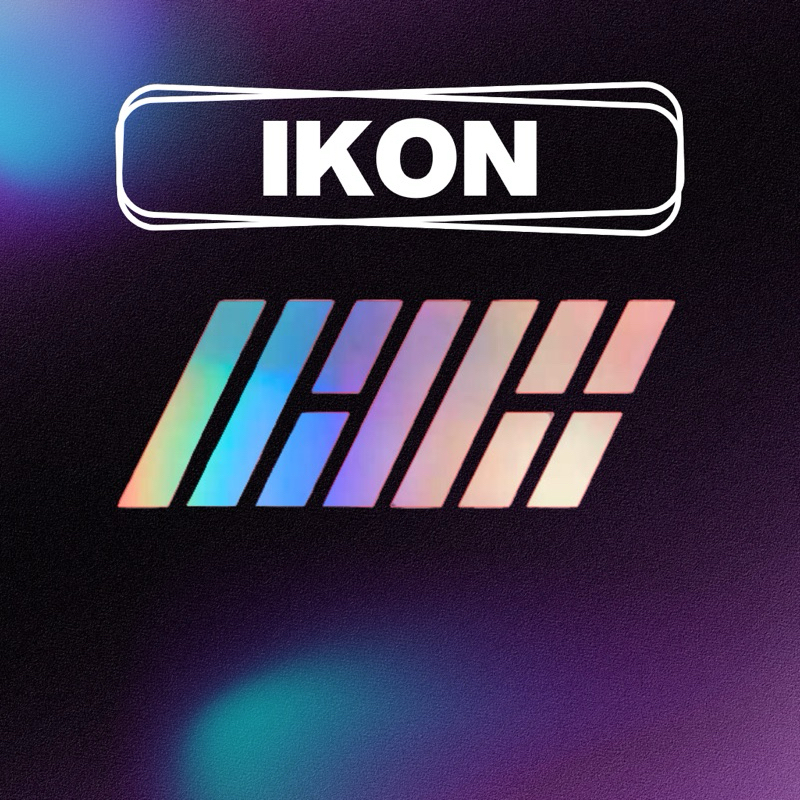 kraftitaph iKON Logo Vinyl Stickers | Kpop iKONIC | Waterproof ...